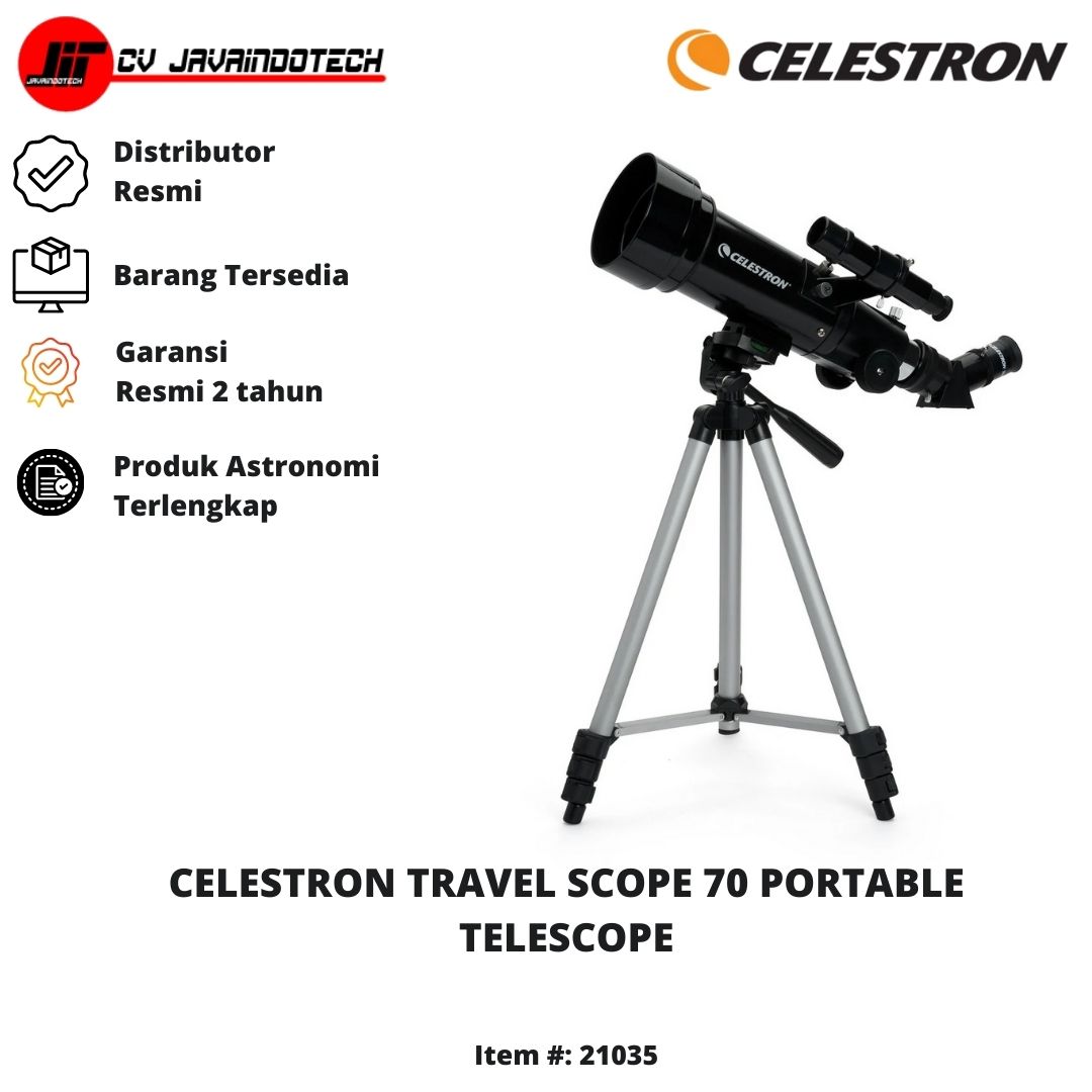 Celestron Travel Scope 70mm Refractor Telescope Kit - Distributor Resmi ...